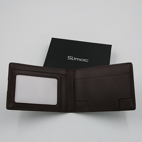 Slimac | Bags | Leather Clip Slim Front Pocket Billfold Wallet | Poshmark